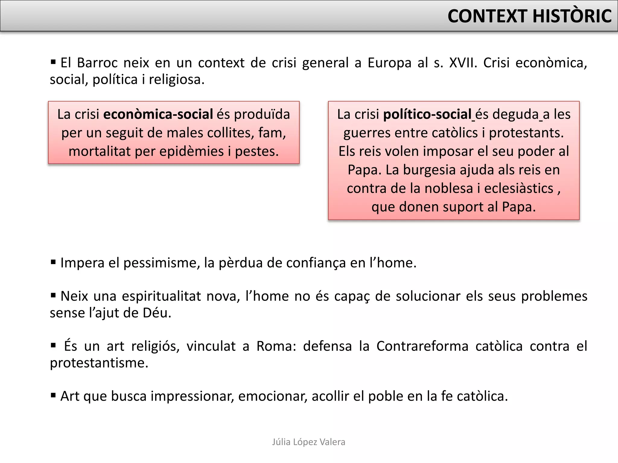 Art barroc, arquitectura, escultura i pintura | PPTX
