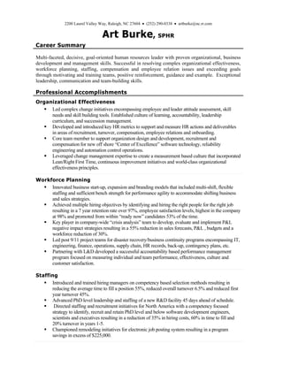 Art Burke Resume | DOC