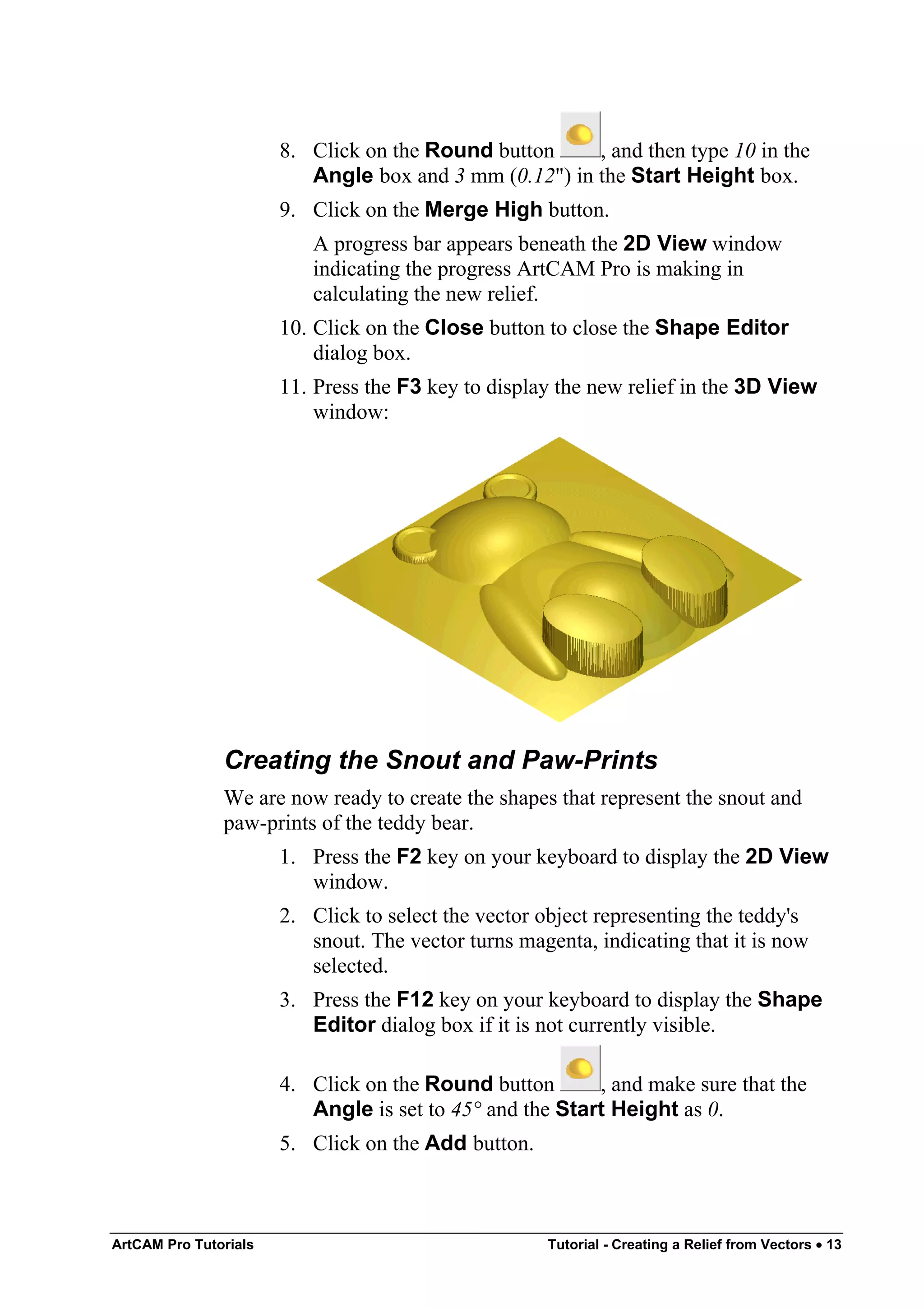 Artcam Pro Tutorial | PDF