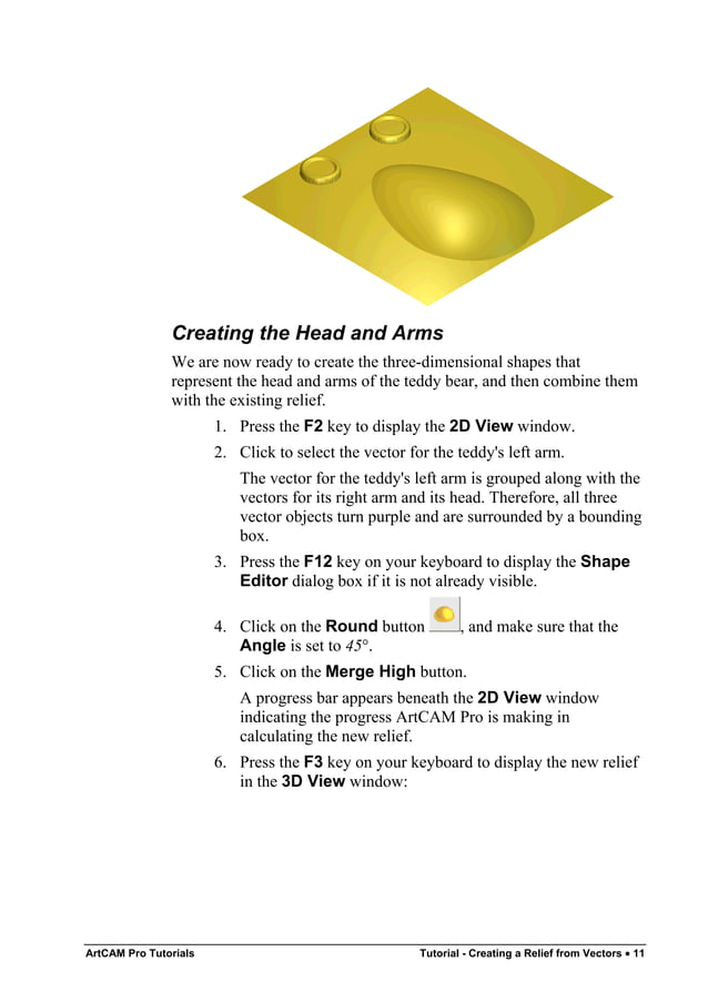 Artcam Pro Tutorial | PDF