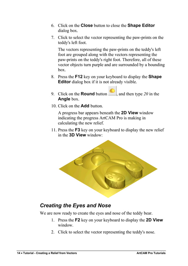 Artcam Pro Tutorial | PDF