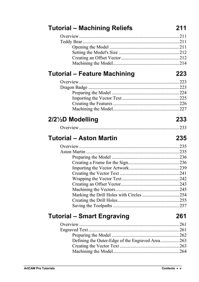 Artcam Pro Tutorial | PDF
