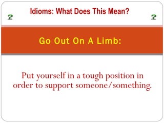 Art class idioms | PPT