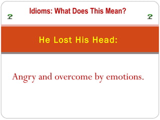 Art class idioms | PPT