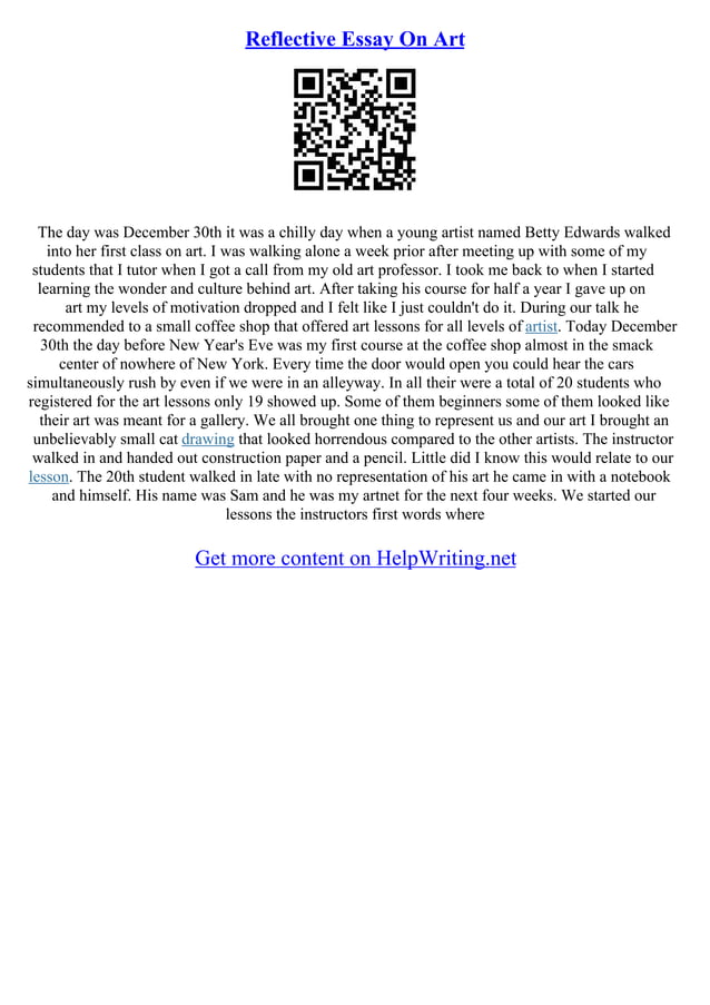 Art College Essay | PDF