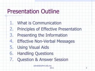 Effective Communication and Presentation | PPT