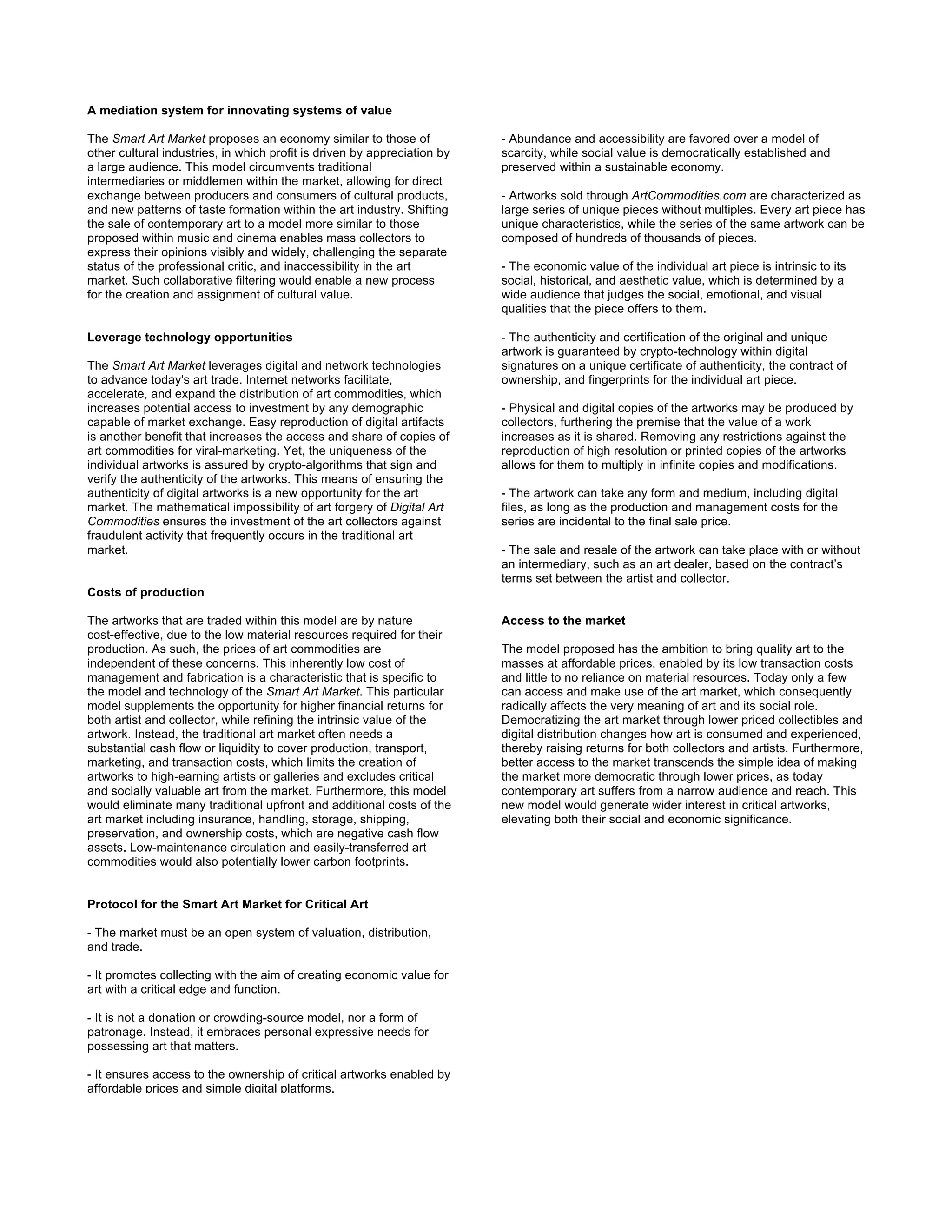 Art Commodities | PDF