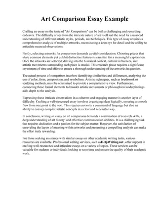 Art Comparison Essay Example.pdf