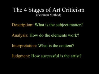 Art criticism | PPT