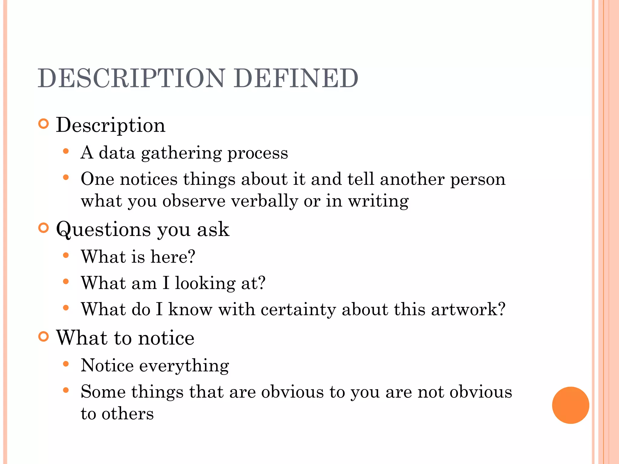 Describing Artwork | PPT