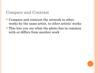 Describing Artwork | PPT