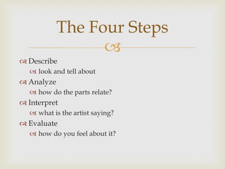 Art criticism | PPTX