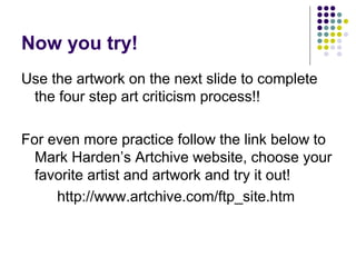 Art criticism | PPT
