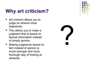 Art criticism | PPT