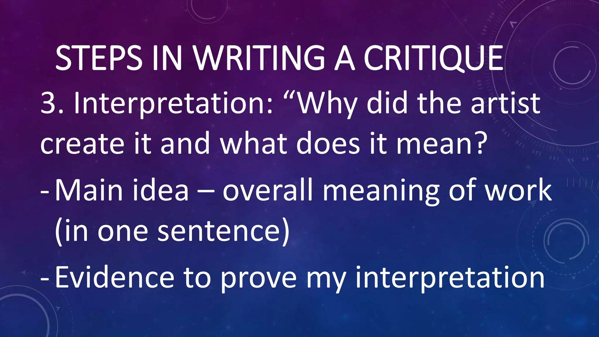 Art criticism | PPTX