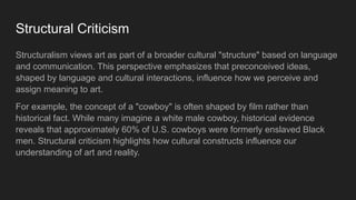 Art Criticism - Critical Modalities To Consider | PPT