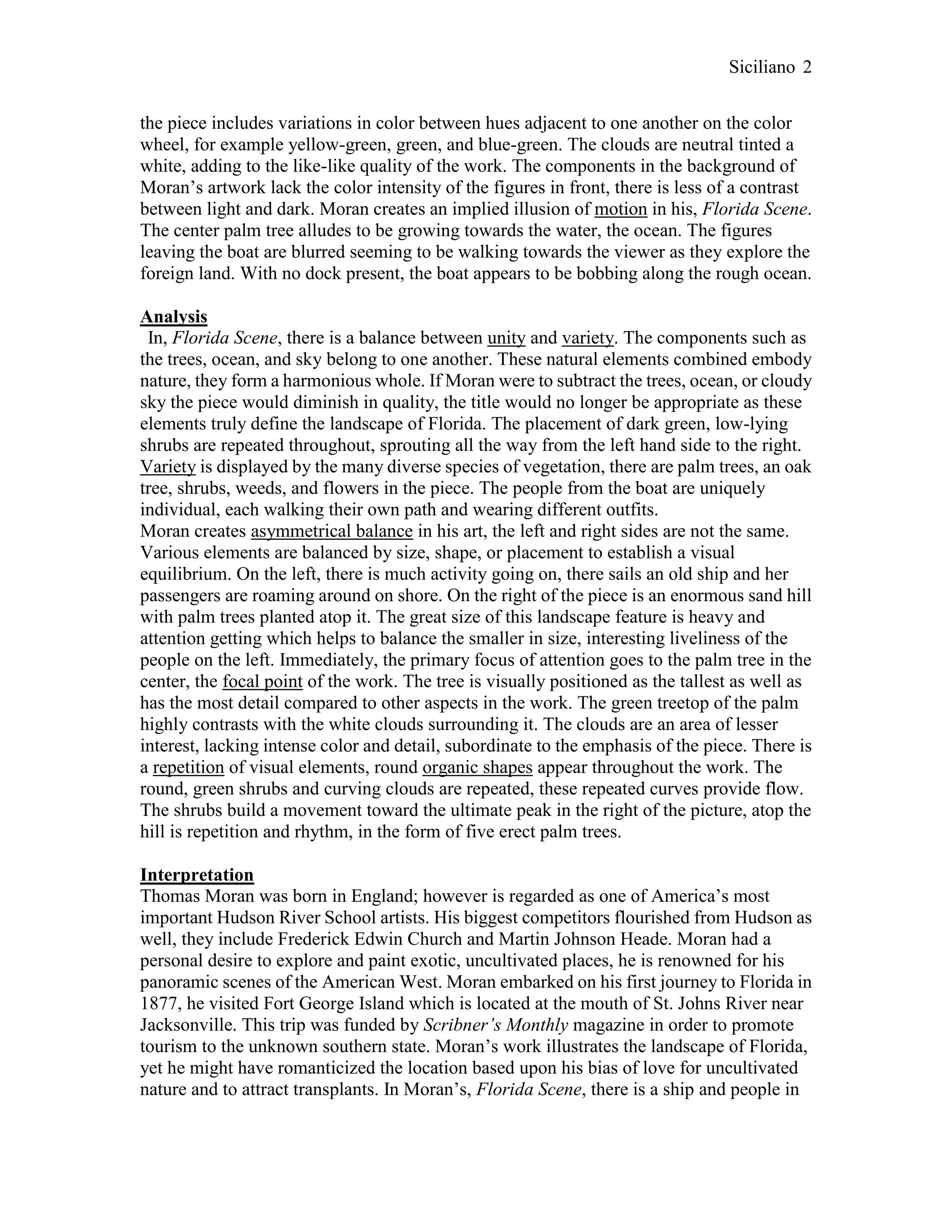 Art Criticism student example | DOCX