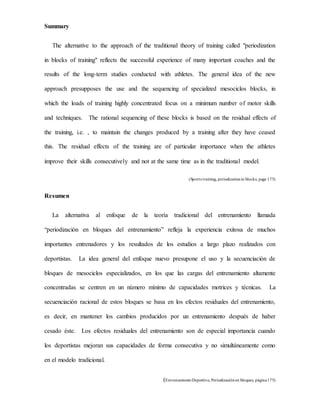 Periodización en Bloques | DOCX
