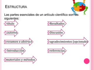 Artículos científicos y periodísticos | PPT