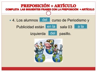 Artículos y contracciones | PDF