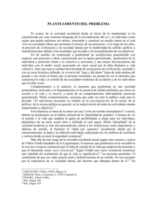 Vacío Existencial - Estudiantes | PDF