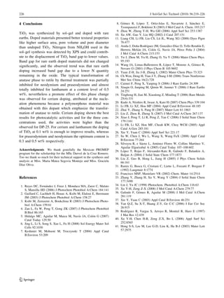 Artículo ti o2 doped la, ce, pr | PDF | Chemistry | Science
