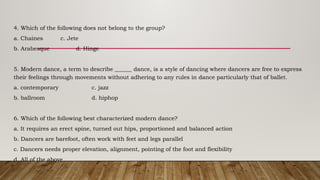 Art Dance: BALLET PHYSICAL EDUCATION 12.pptx