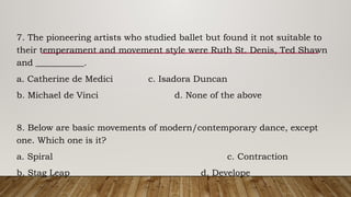 Art Dance: BALLET PHYSICAL EDUCATION 12.pptx