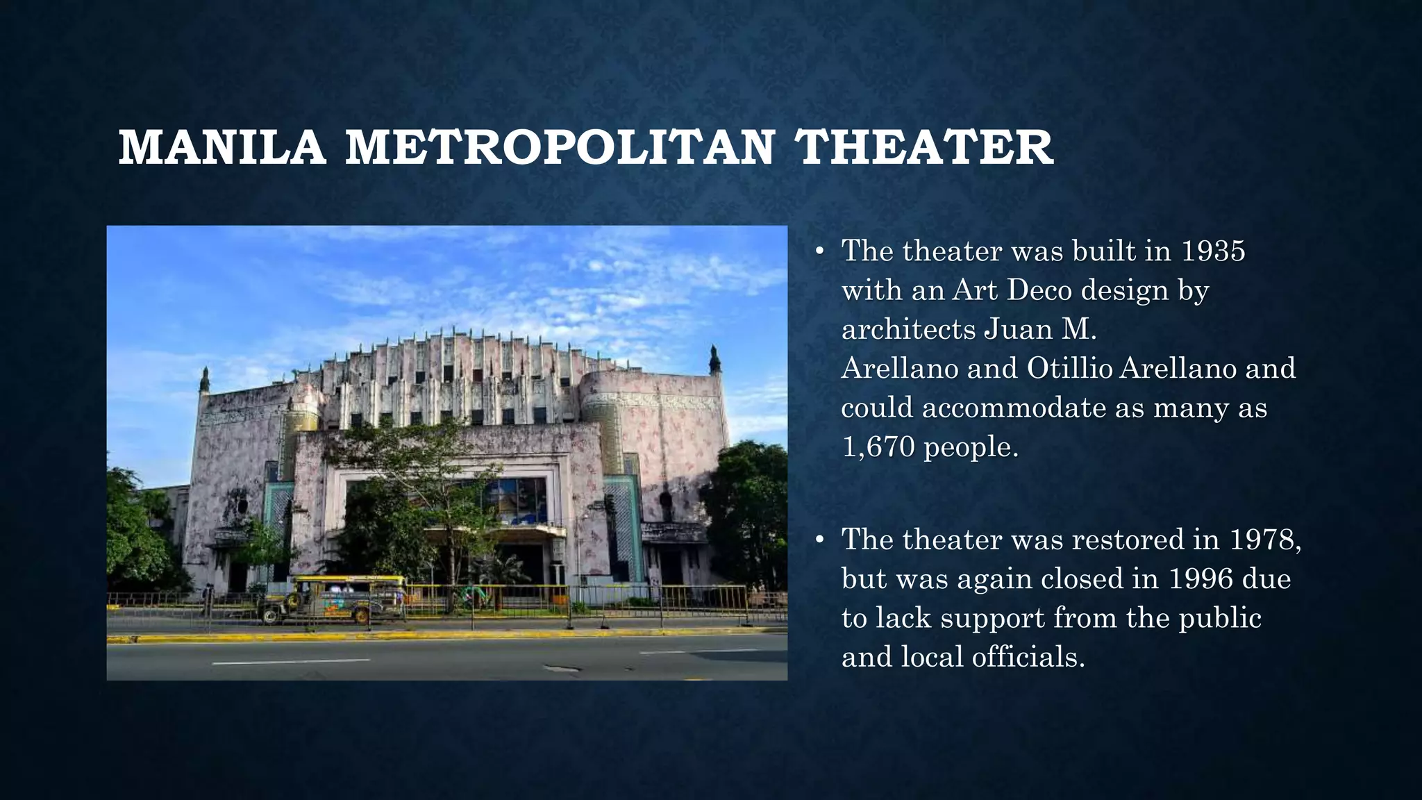 Art Deco Theaters in Manila | PPTX