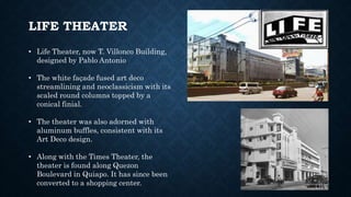 Art Deco Theaters in Manila | PPTX