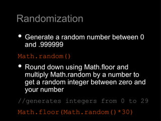 Artdm170 Week10 Arrays Math | PPT