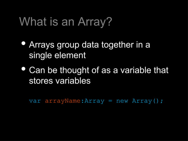 Artdm170 Week10 Arrays Math | PPT