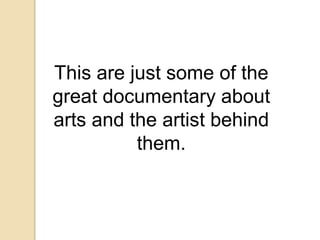 Art Documentary | PPTX