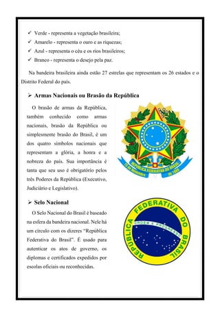 Arte - Símbolos Nacionais do Brasil. | PDF