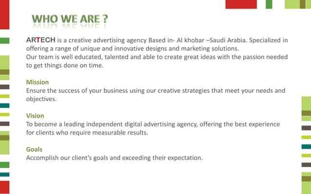 Artech brochure | PPT