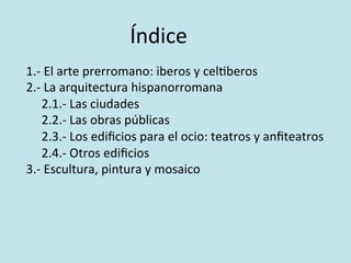 Arte en la Hispania Romana | PDF
