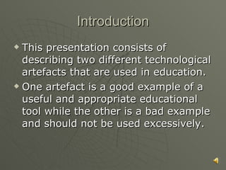 Artefact- EDUC1751 Assignment 1 | PPT
