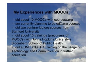 Artefact E-Learning and Digital Cultures EDC MOOC Coursera University ...