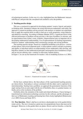 Artefacts Teach-Math. The Meaning Construction Of Trigonometric Functions | PDF