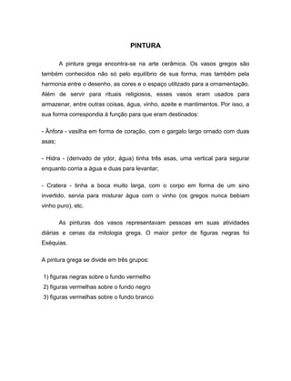 Arte grega | DOCX