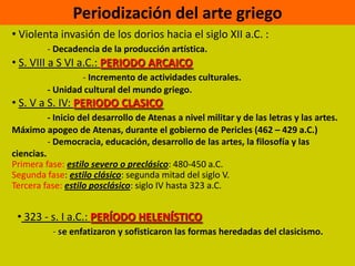 Arte Griego: Contexto y características | PPTX