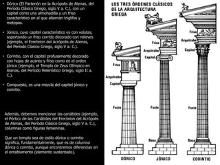 RESUMEN FUNDAMENTOS ARTE (I) Arte griego, arquitectura, el templo | PPTX
