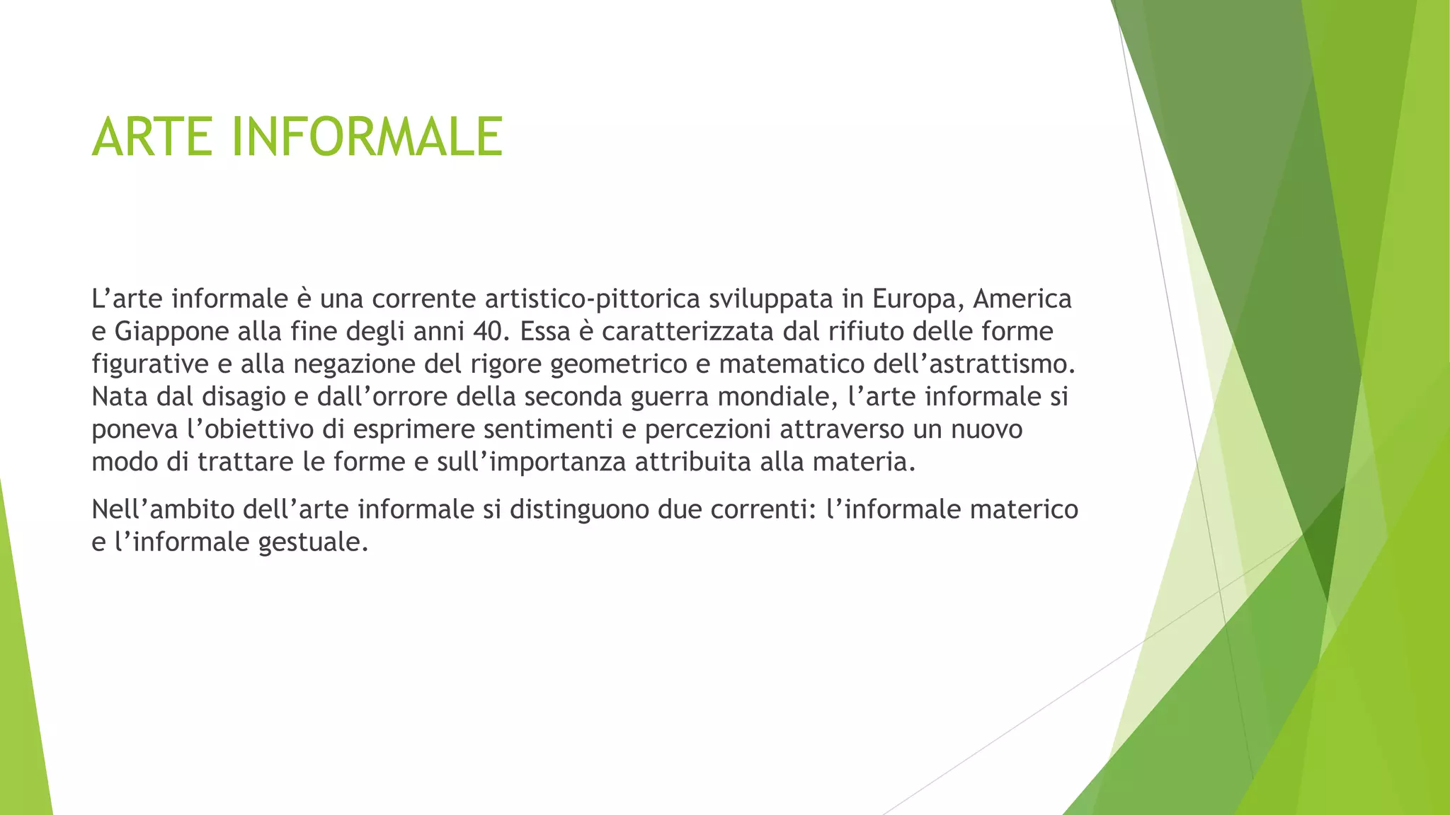 Arte informale americana | PPT
