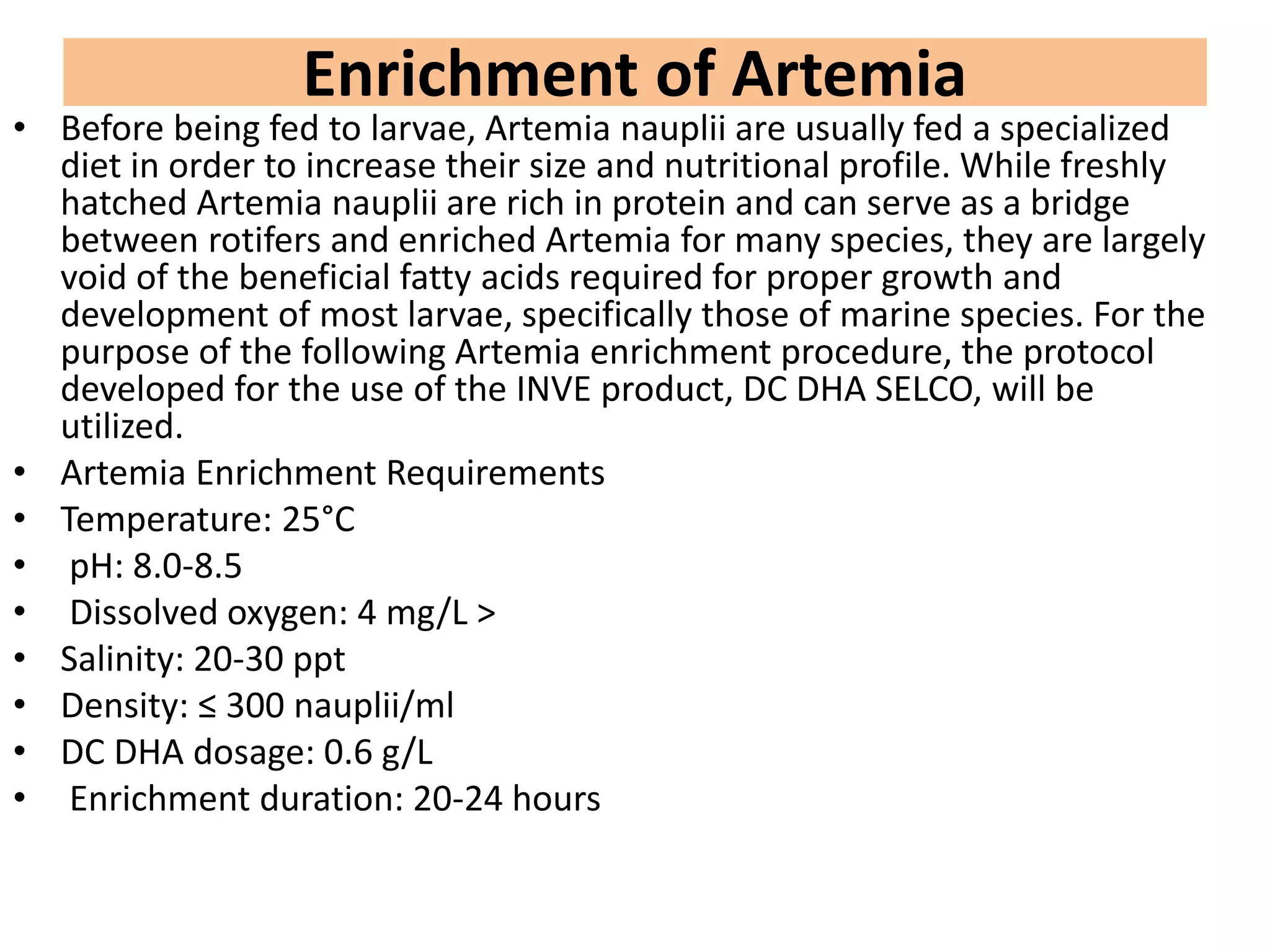 Artemia Culture for Intensive Finfish and shell fishes.pptx