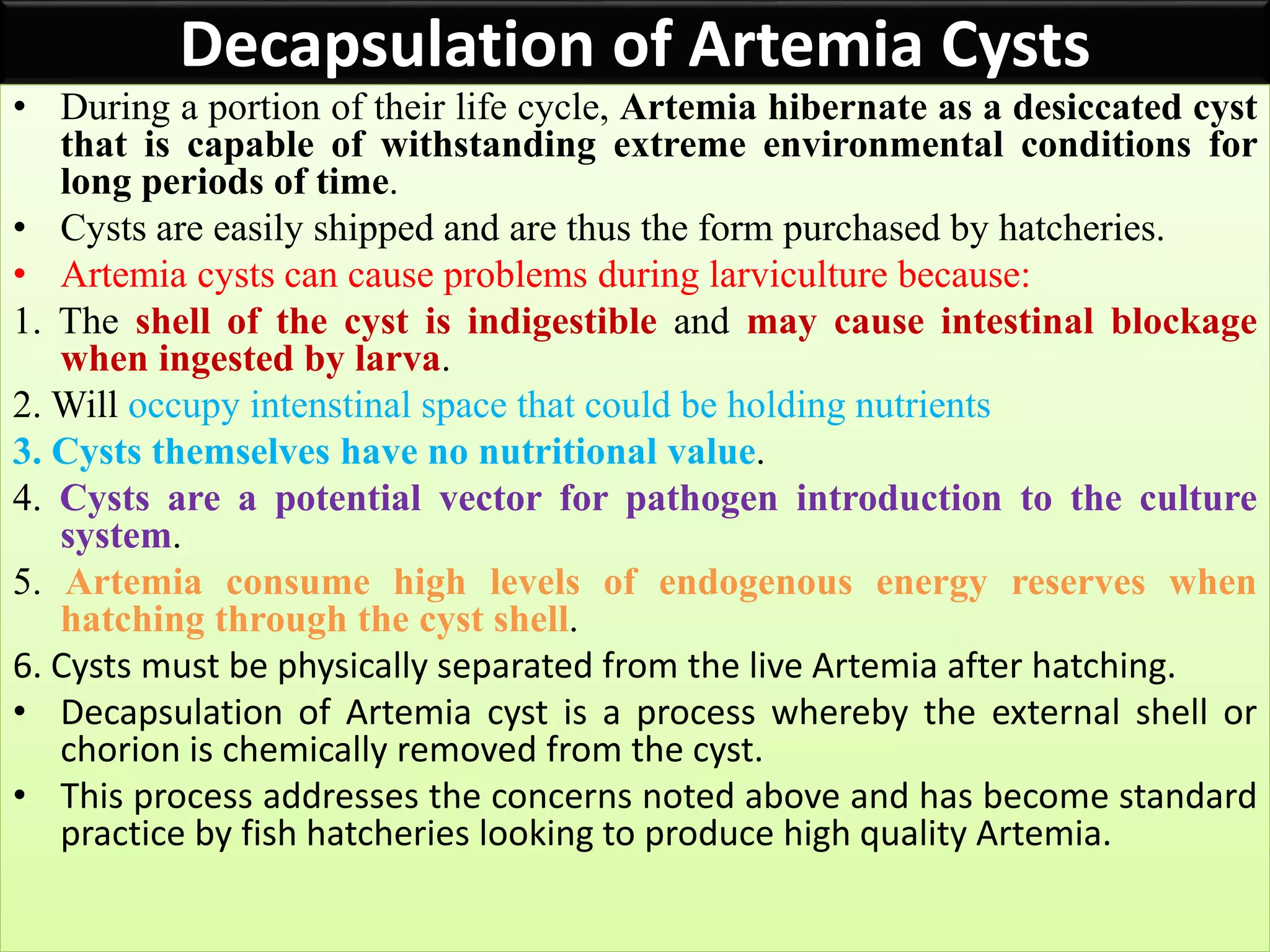 Artemia Culture for Intensive Finfish and shell fishes.pptx