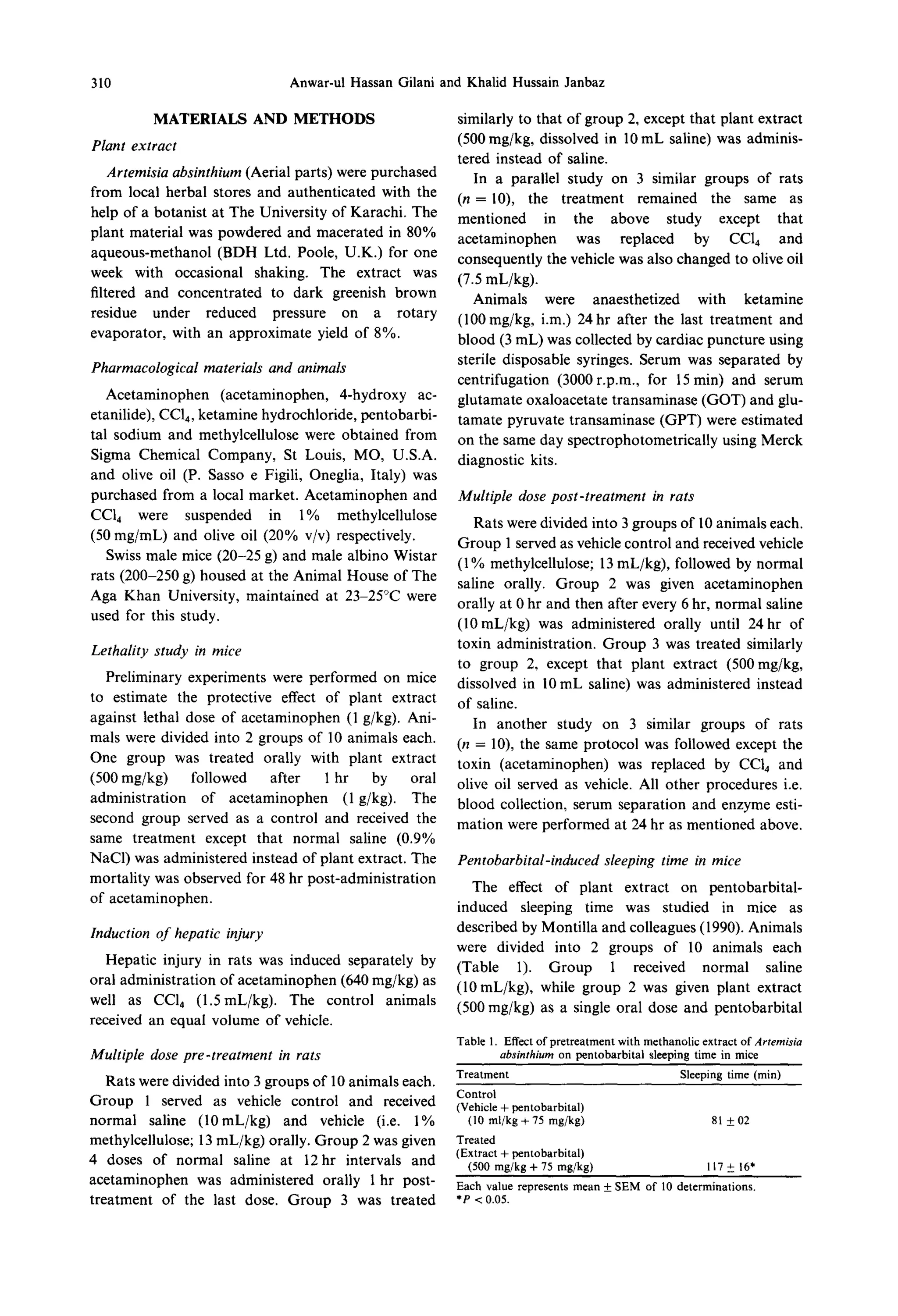 Artemisia absinthium | PDF
