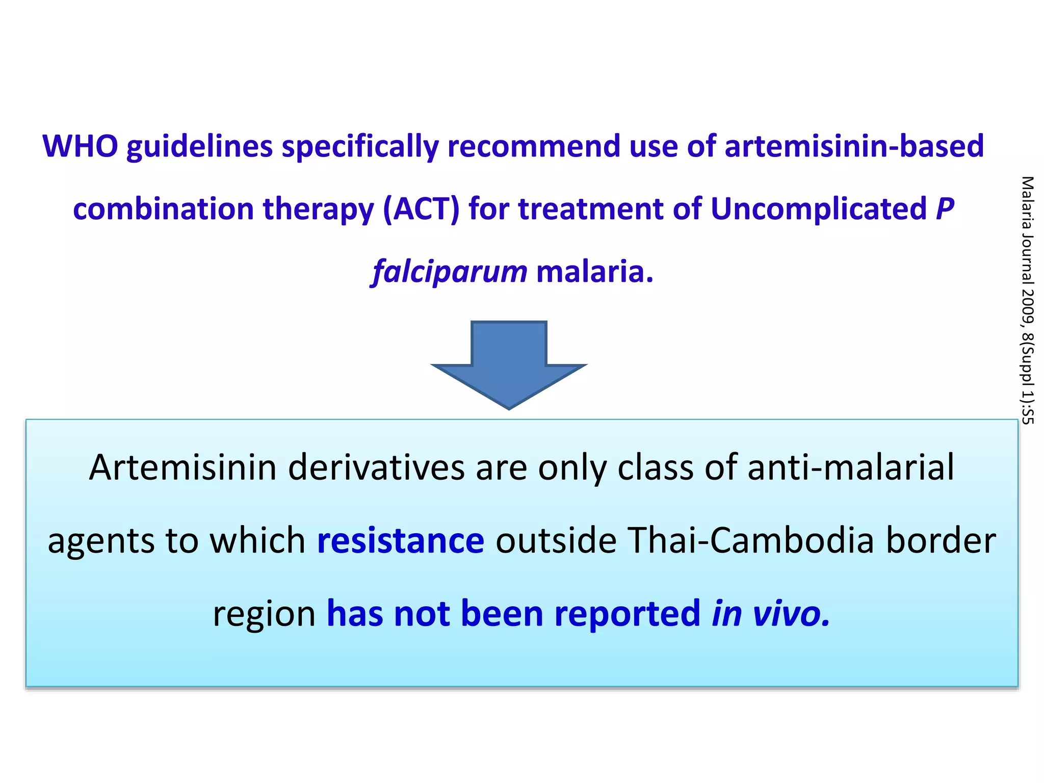 Artemisinin based combination therapy | PPTX