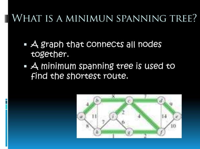 Minimum Spanning Tree | PPTX