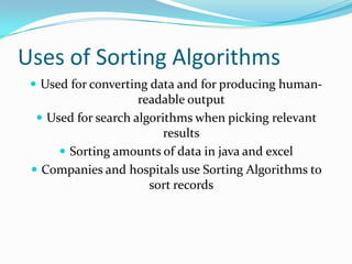 Sorting Algorithms | PPT
