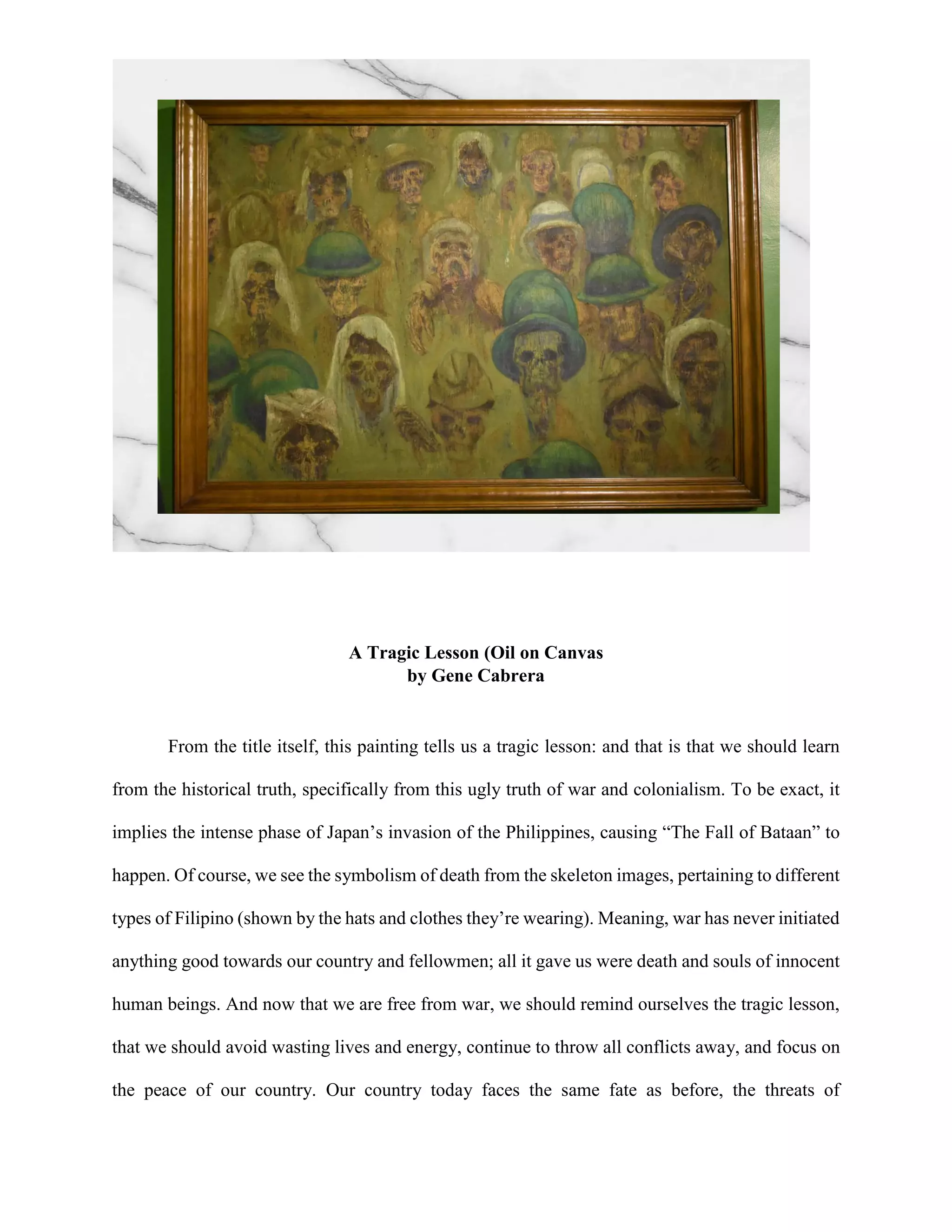 Art encounter at the national museum | PDF